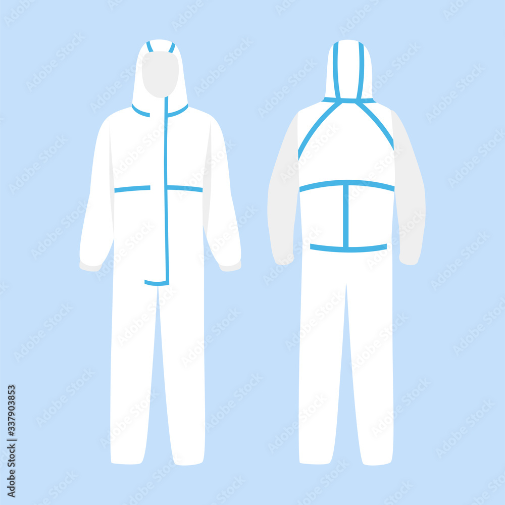 Personal protective suit PPE Clothing isolated and Safety Equipment for ...