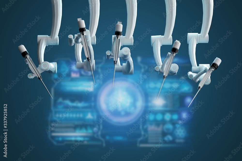 Robot surgeon, robotic equipment, manipulators. Minimally invasive ...