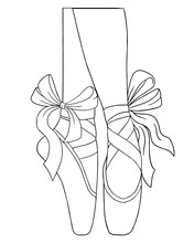Ballerina Kids Coloring Page Free Stock Photo Public Domain Pictures
