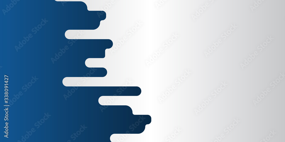 Blue white presentation background with rounded rectangle. Vector ...