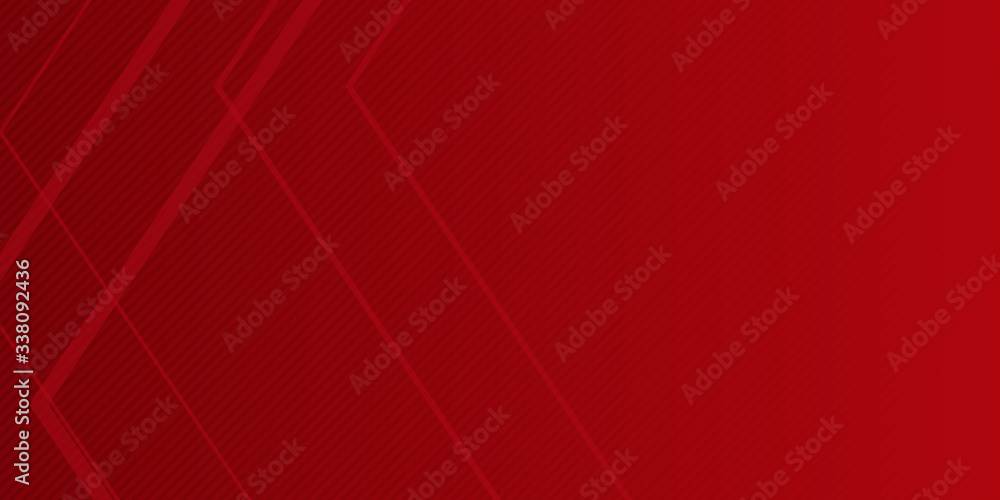 Modern abstract organic lines shape on red colors background for ...