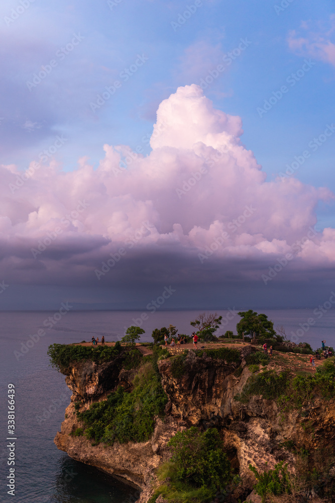 The beautiful nature of Indonesia and the island of Bali. Slopes and ...