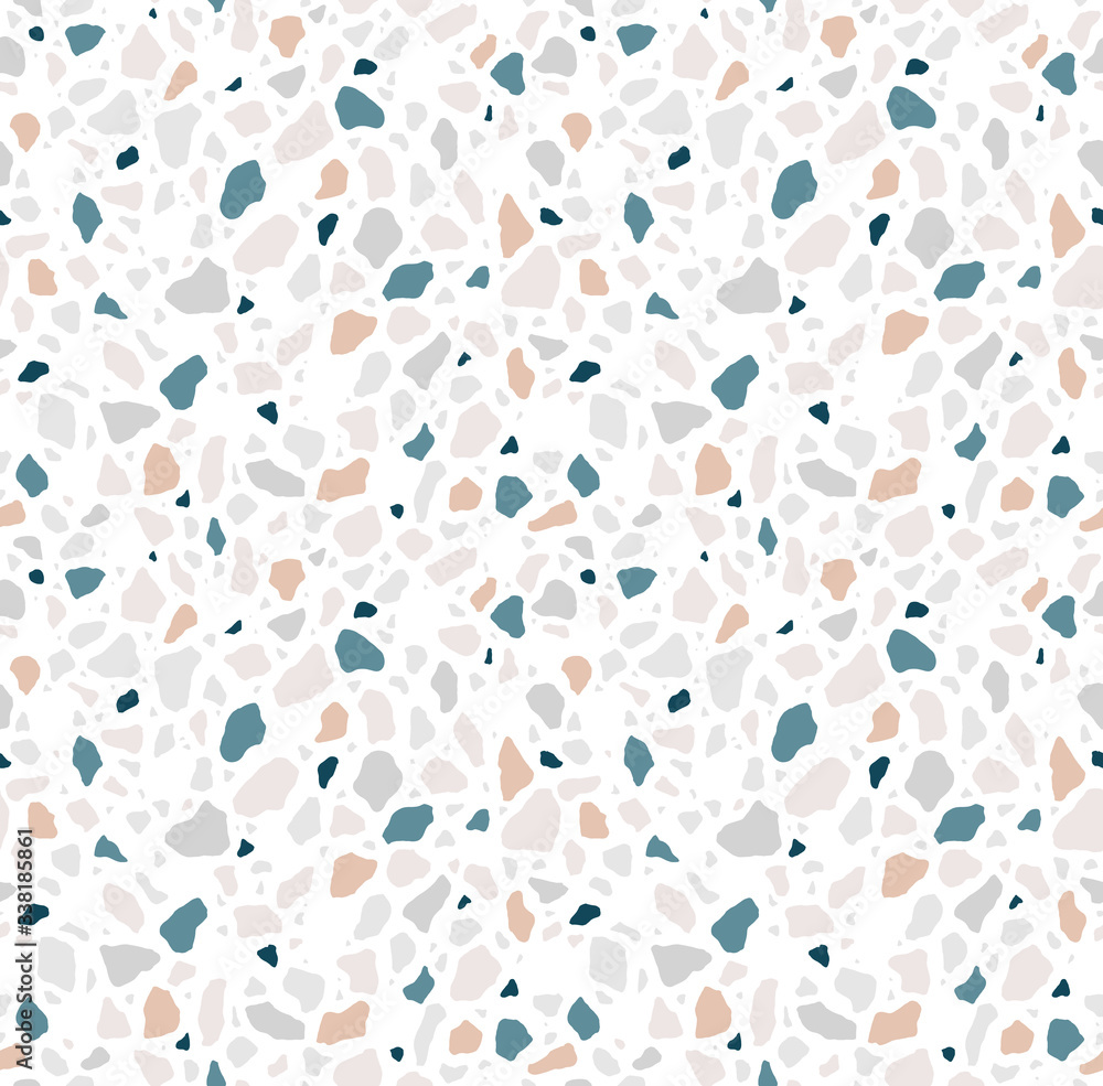 Terrazzo seamless pattern. Modern colorful tile texture. Vector ...
