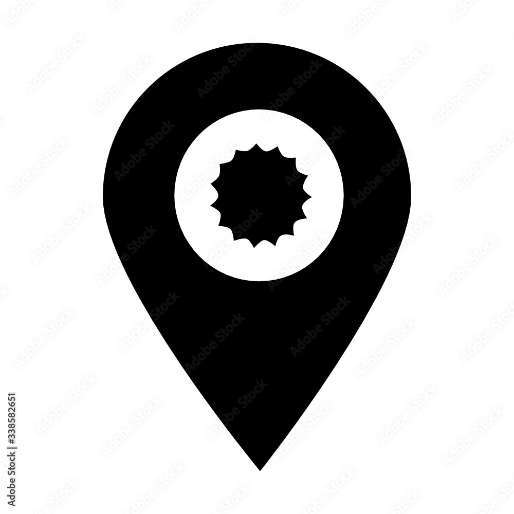 Season location map pin pointer icon. Element of map point for mobile concept and web apps. Icon ...