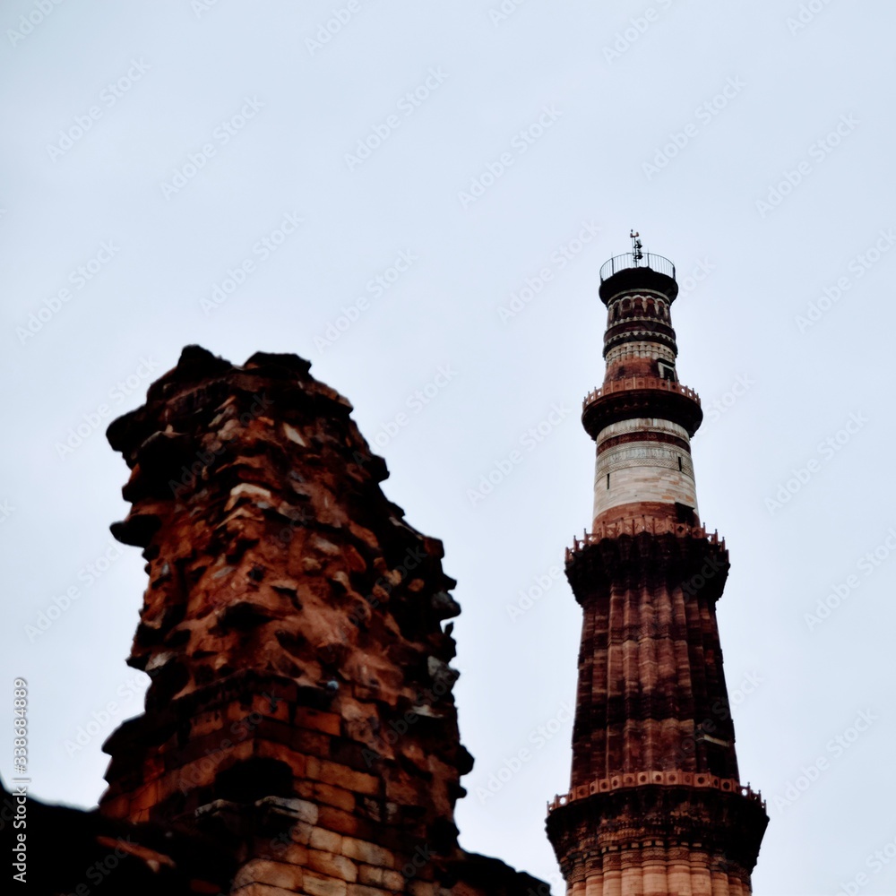 Стоковое фото «Qutub Minar New Delhi, India, The tallest minaret in ...