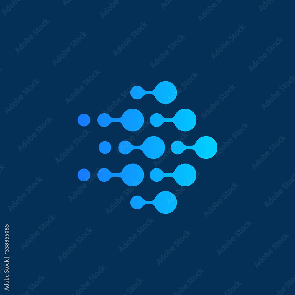 Connection technology logo abstract template Stock Vector | Adobe Stock