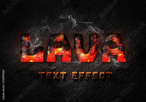 Lava Text Effect Stock Template | Adobe Stock