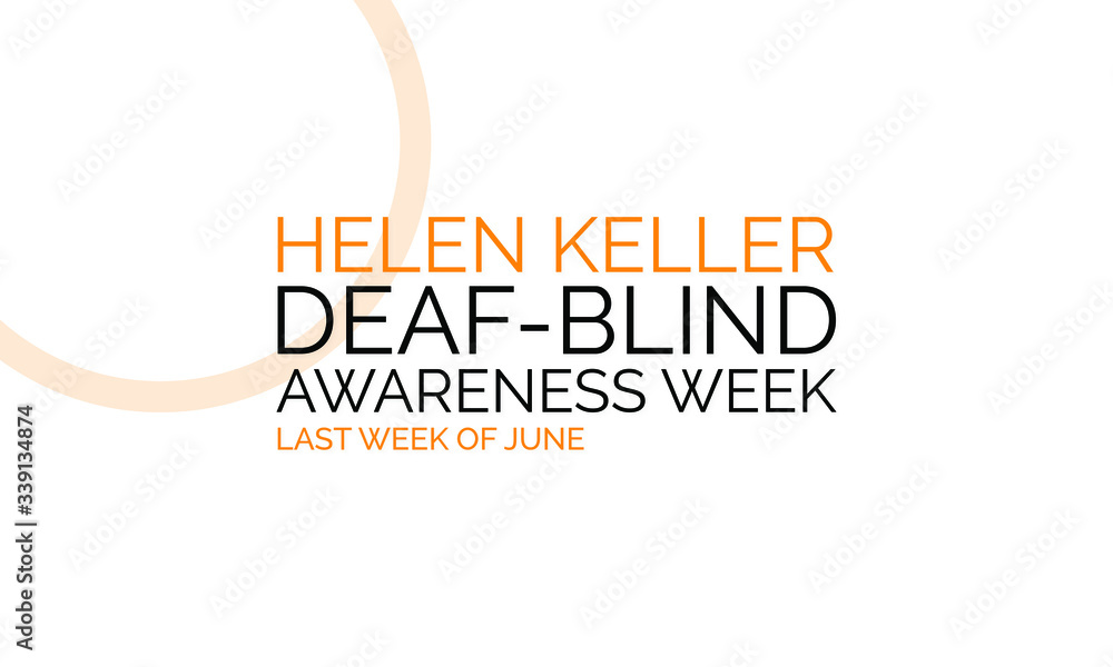 Vector illustration on the theme of Helen Keller Blind and Deaf ...