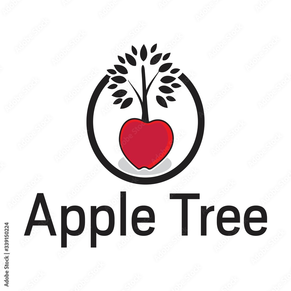 Apple Tree exclusive logo design inspiration Stock Vector | Adobe Stock