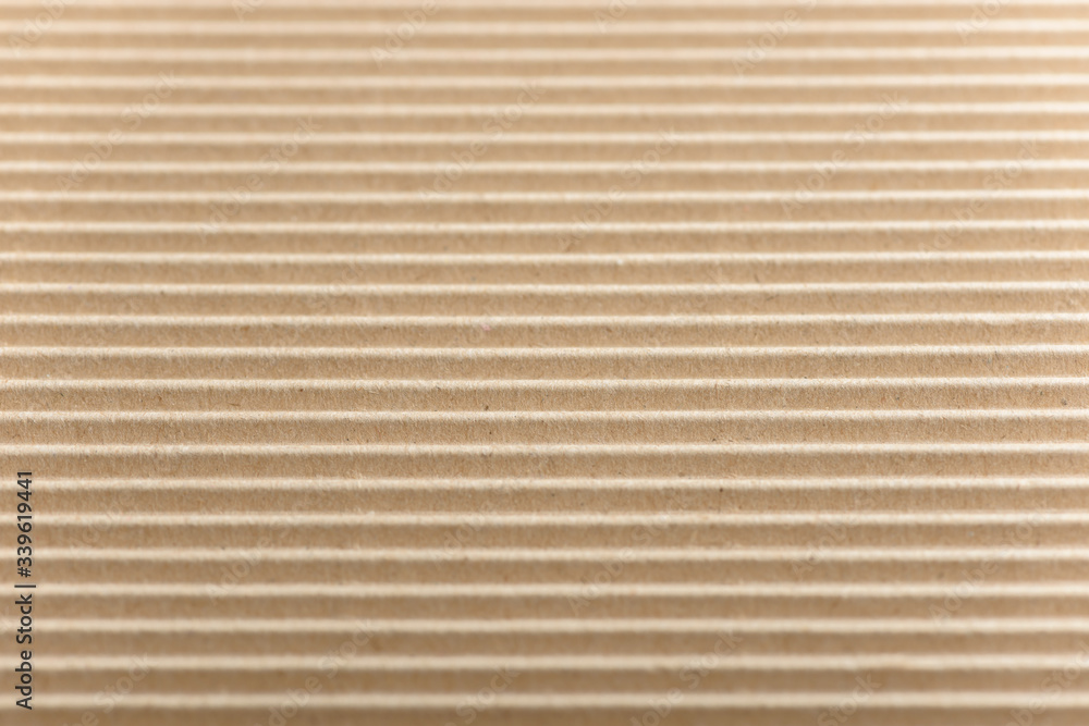 Carton or cardboard packing material. Texture of corrugated paper ...