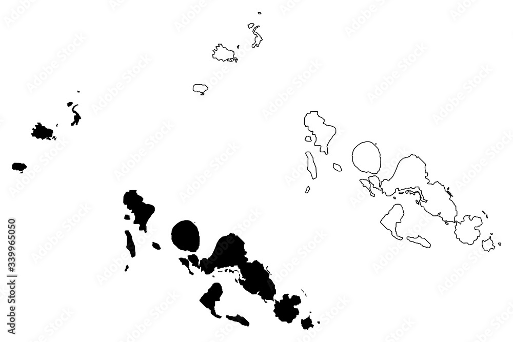 Image vectorielle Stock Western Province (Provinces of Solomon Islands ...