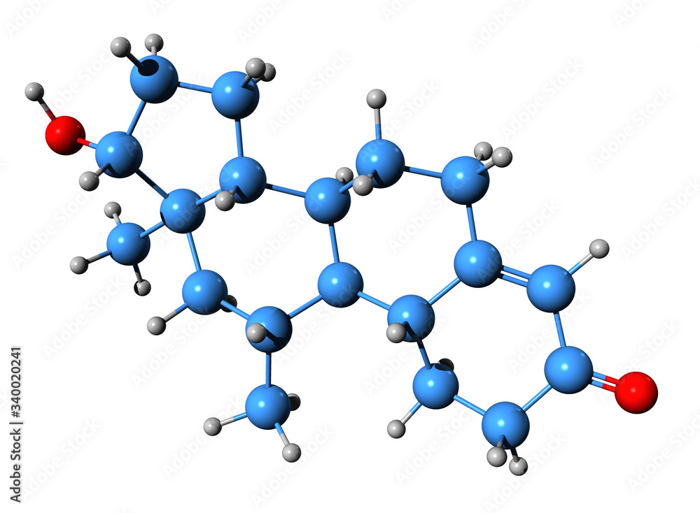 3D image of 11-beta-Methyl-19-nortestosterone skeletal formula ...