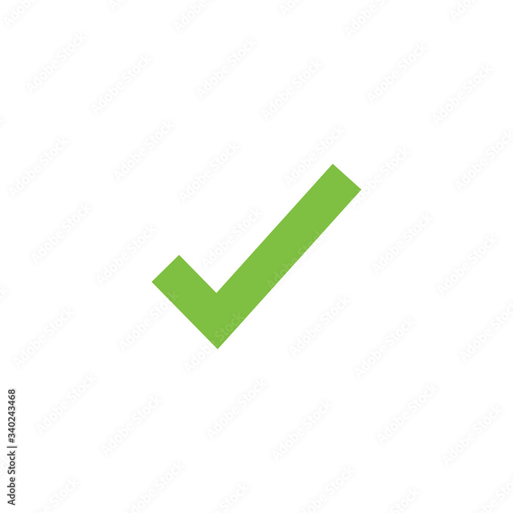 Check mark icon, Check mark sign and symbol vector Stock Vector | Adobe ...
