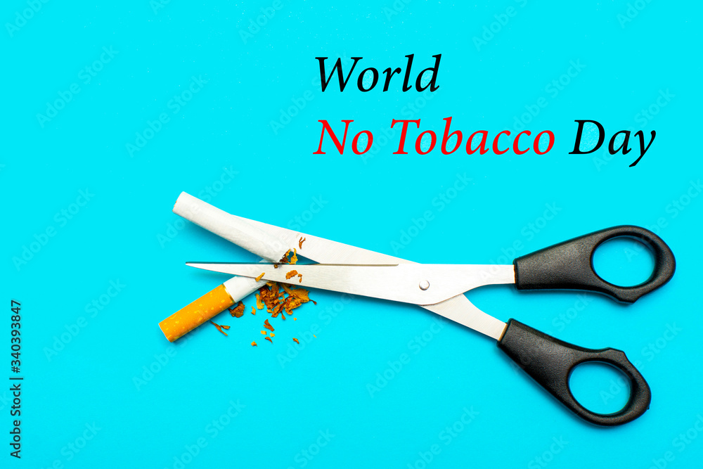 World No Tobacco Day. Concept of healthy lifestyles without cigarettes ...
