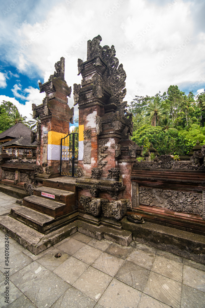 Bali, Indonesia - February, 2020: Pura Tirta Empul temple. Architecture ...