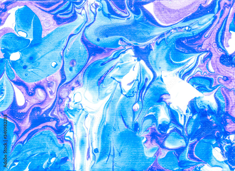 Navy Liquid Hand Painted Wallpaper, Tie Dye Texture . Ink Modern Water ...