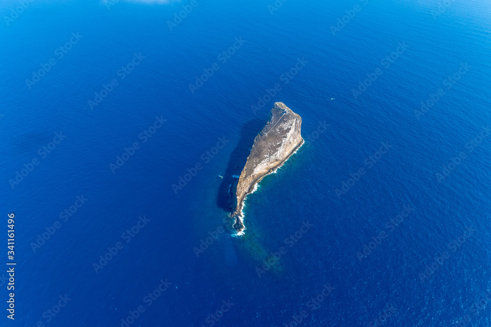 Aerial view of Poulo Sapate island or Hon Hai island is Point A6 of the ...