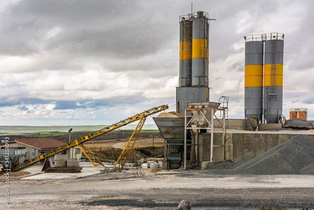 Extraction of natural resources, sand and stone in a quarry Stock Photo | Adobe Stock