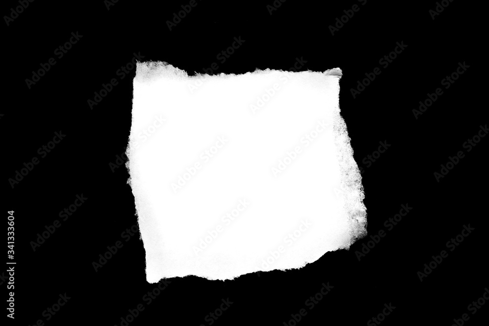 Isolated Rough Torn Rip Paper Cardboard Cut Stripe Piece Sheet Edge ...