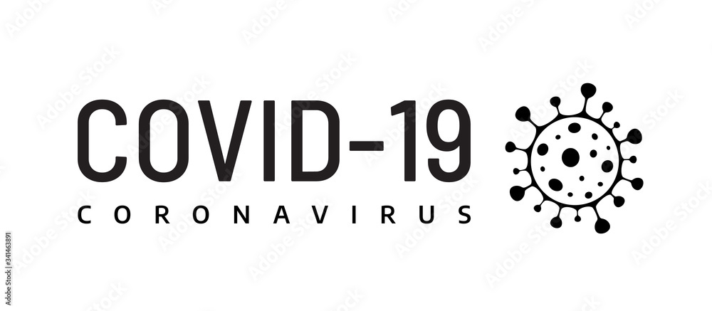 SARS-CoV-2 coronavirus (2019-nCoV) causes disease Covid-19 typography ...