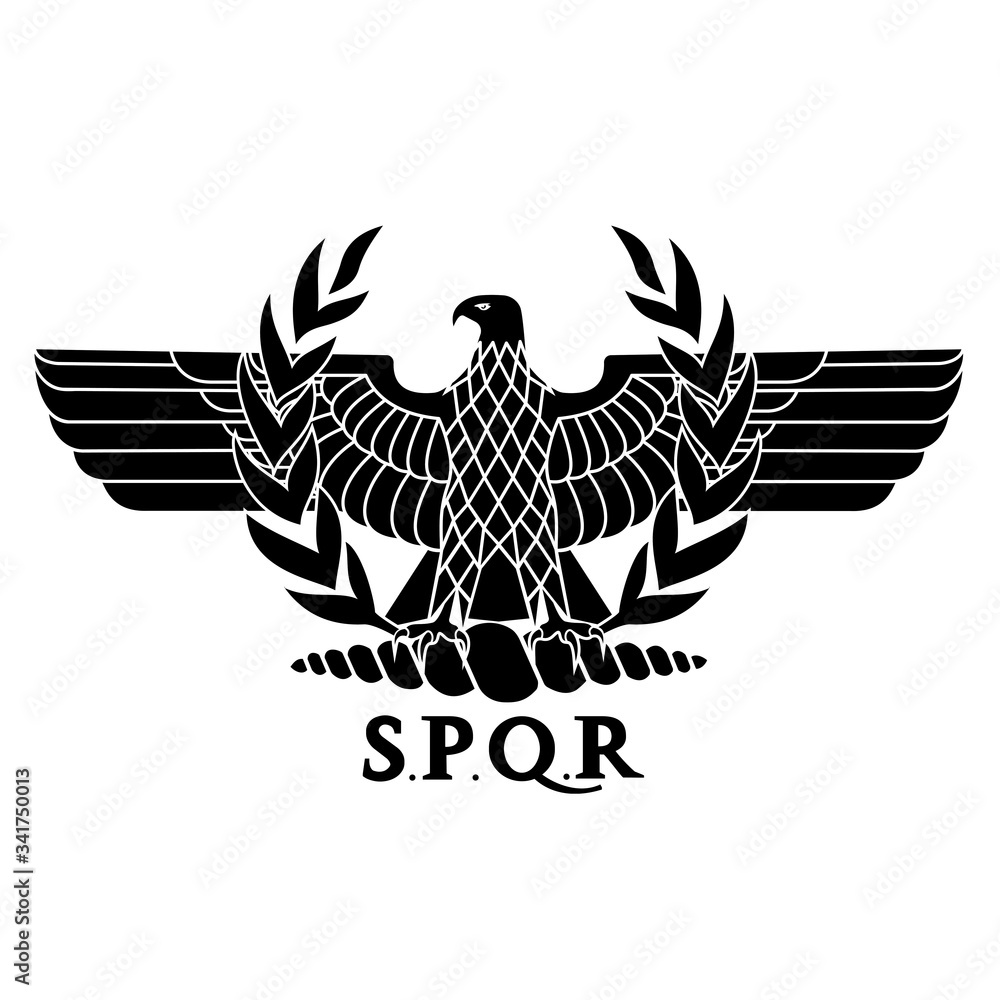 Roman eagle logo vector illustration Stock Vector | Adobe Stock