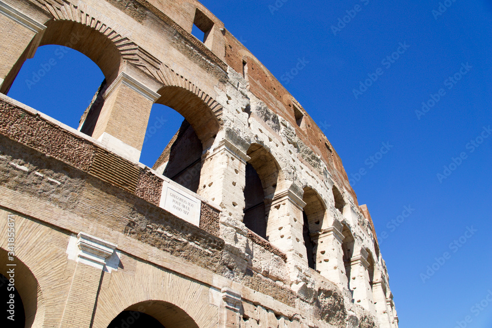 The Colosseum in Rome, Italy. The original stadium, the home of the ...