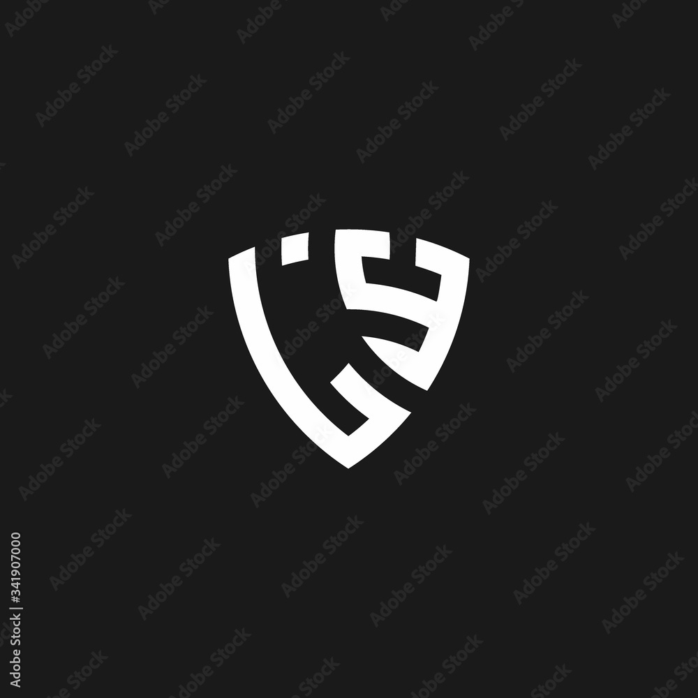 LY monogram logo with shield shape Stock Vector | Adobe Stock