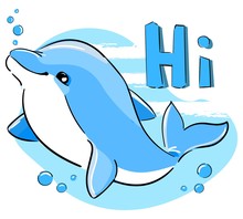 Hello Dolphin Free Stock Photo - Public Domain Pictures