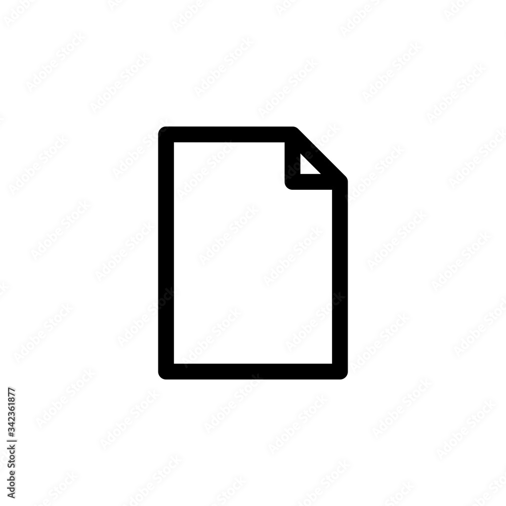 Document User Interface Outline Icon Logo Vector Illustration Stock ...