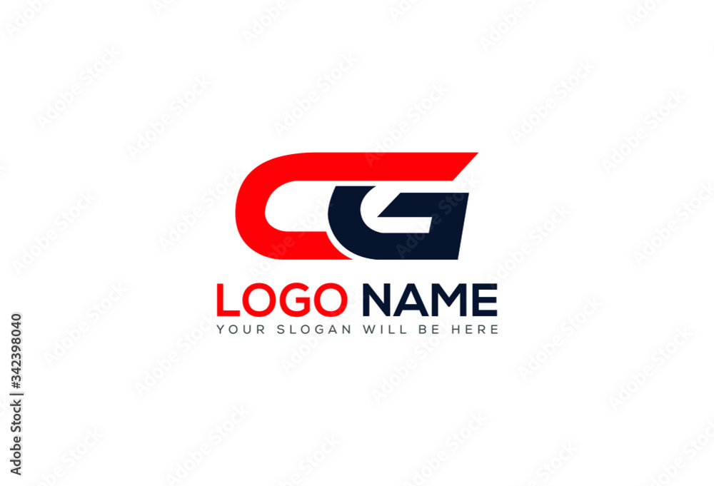 CG linked Logo design vector EPS File Stock Vector | Adobe Stock