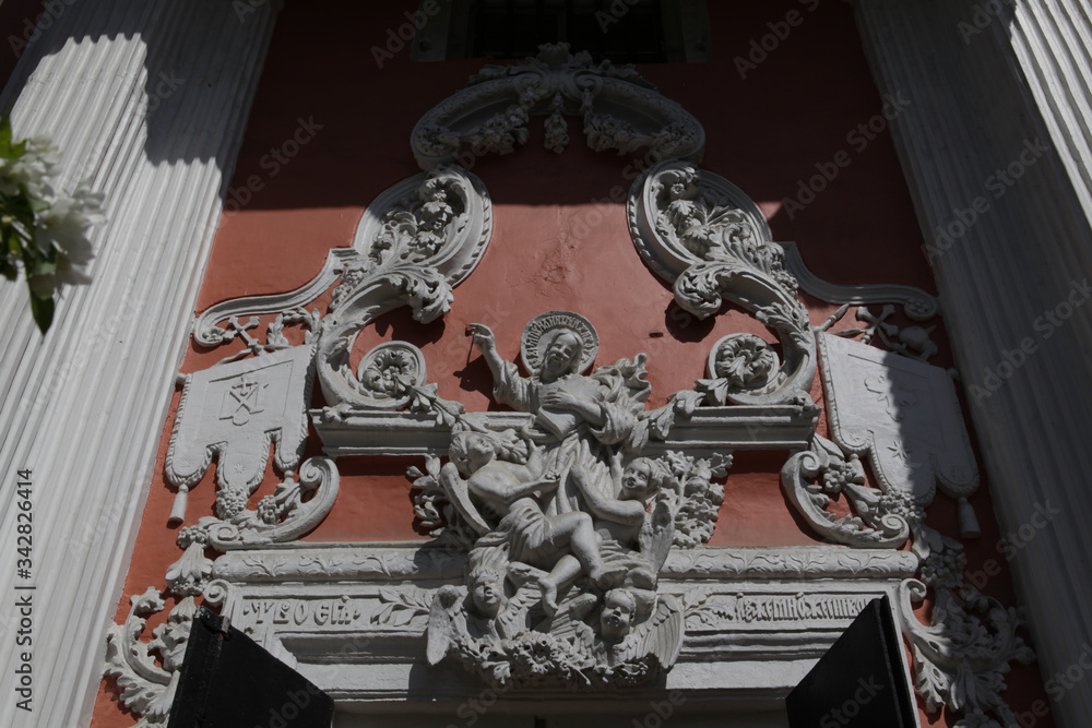 Detail of Menshikov Tower or Orthodox Church of Archangel Gabriel at ...