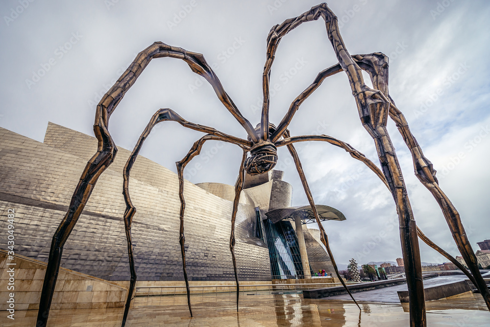 Bilbao, Spain - January 27, 2019: Maman sculpture by Louise Bourgeois ...