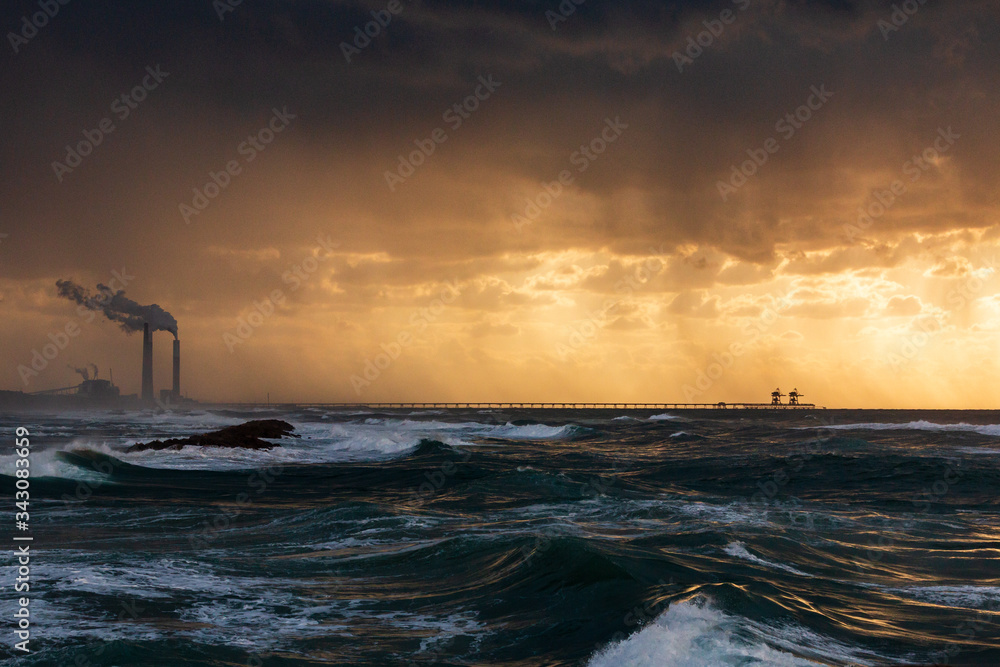 Israel electric station Rotenberg, Asqelon Rotenberg station, in a ...