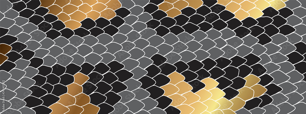 Gold boa skin background vector. Snake skin patterns for prints ...
