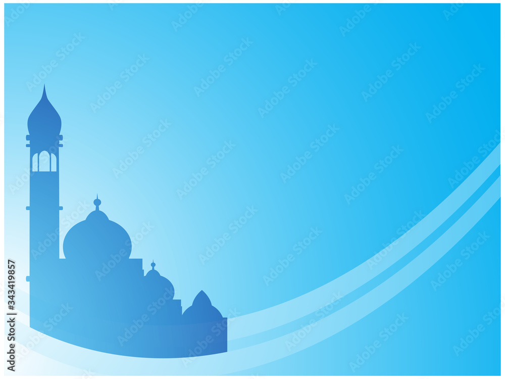 blue islamic background wallpaper Stock Vector | Adobe Stock