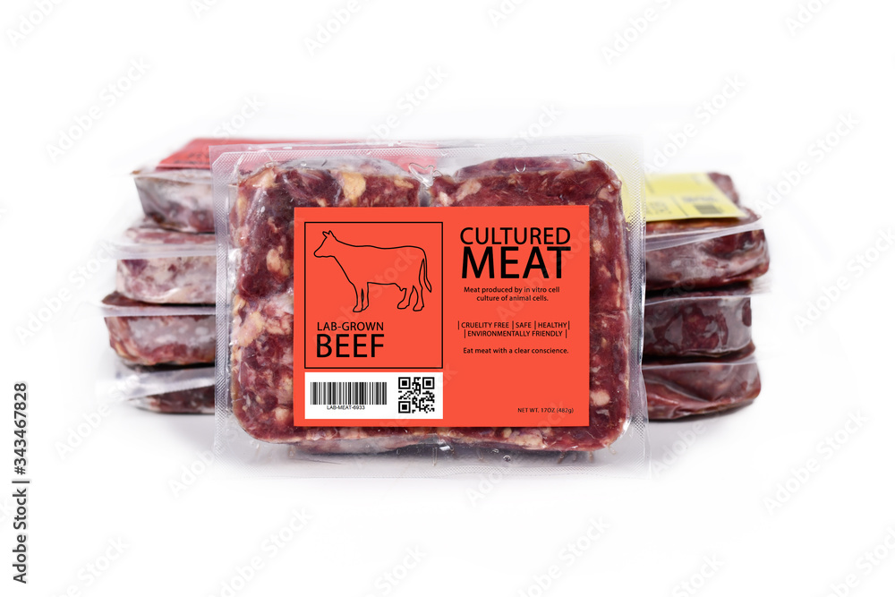 Cultured meat concept for artificial in lab grown vitro cell culture ...