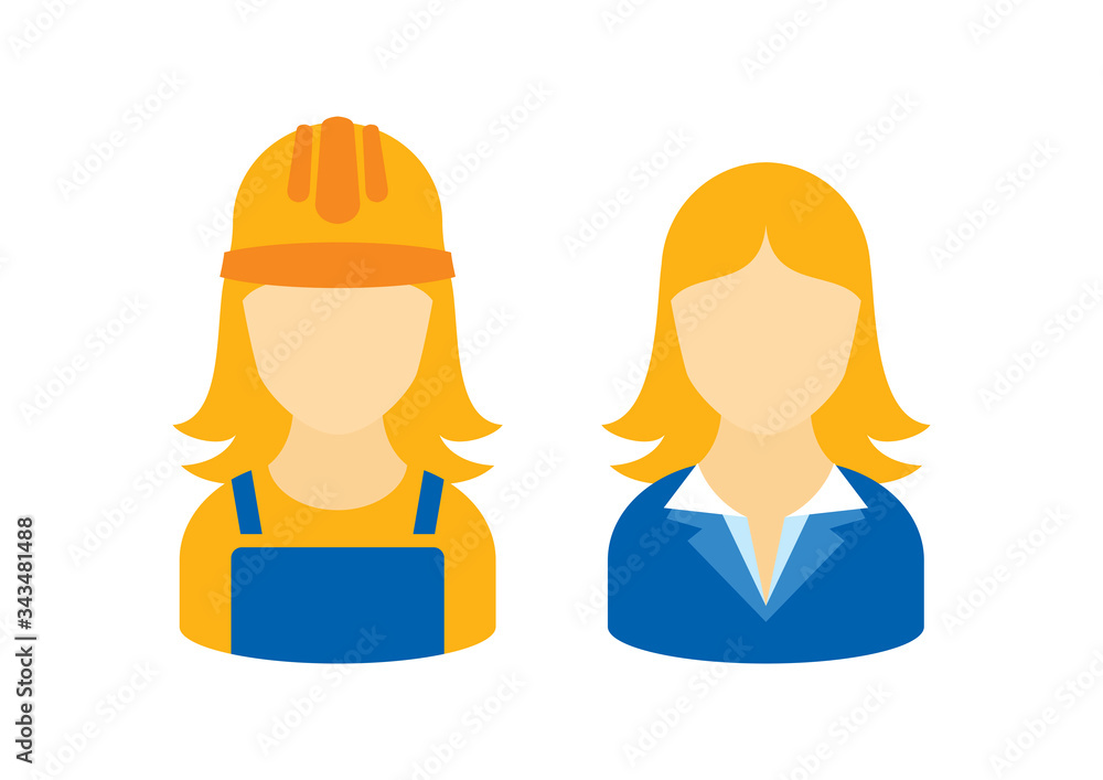 Female Office Worker Icon