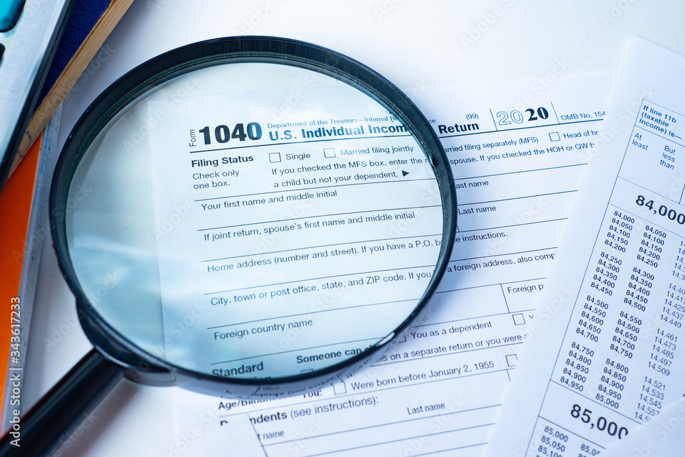 Form 1040. The Declaration for the individual income tax of the United ...