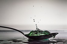 Water Drops On A Spoon Free Stock Photo - Public Domain Pictures