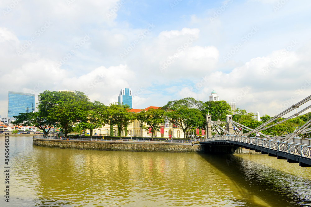 Cavenagh Bridge is the only suspension bridge and one of the oldest ...