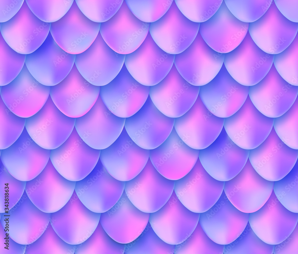 Mermaid tail foil texture effect background. Vector iridescent neon ...