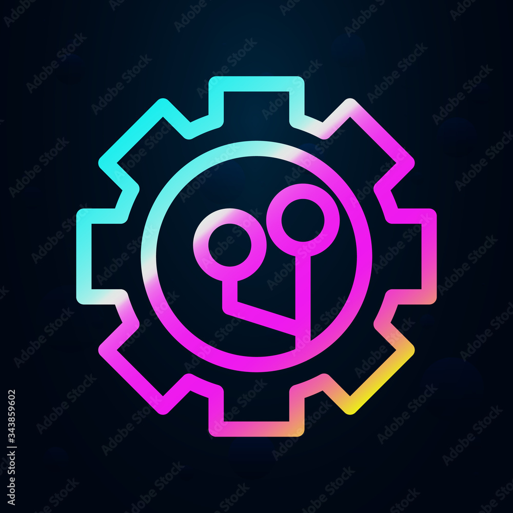 Nanotechnology, screw nolan icon. Simple thin line, outline vector of bioengineering icons for ...