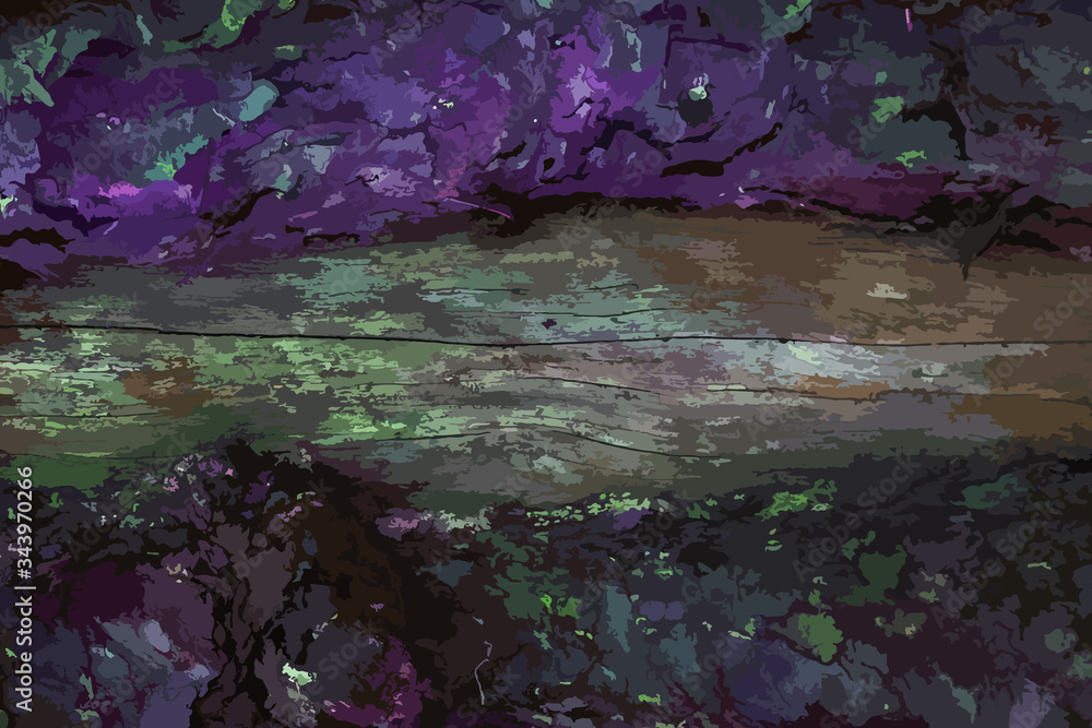 Abstract multicolored image, made with a brush and paints. You can use ...