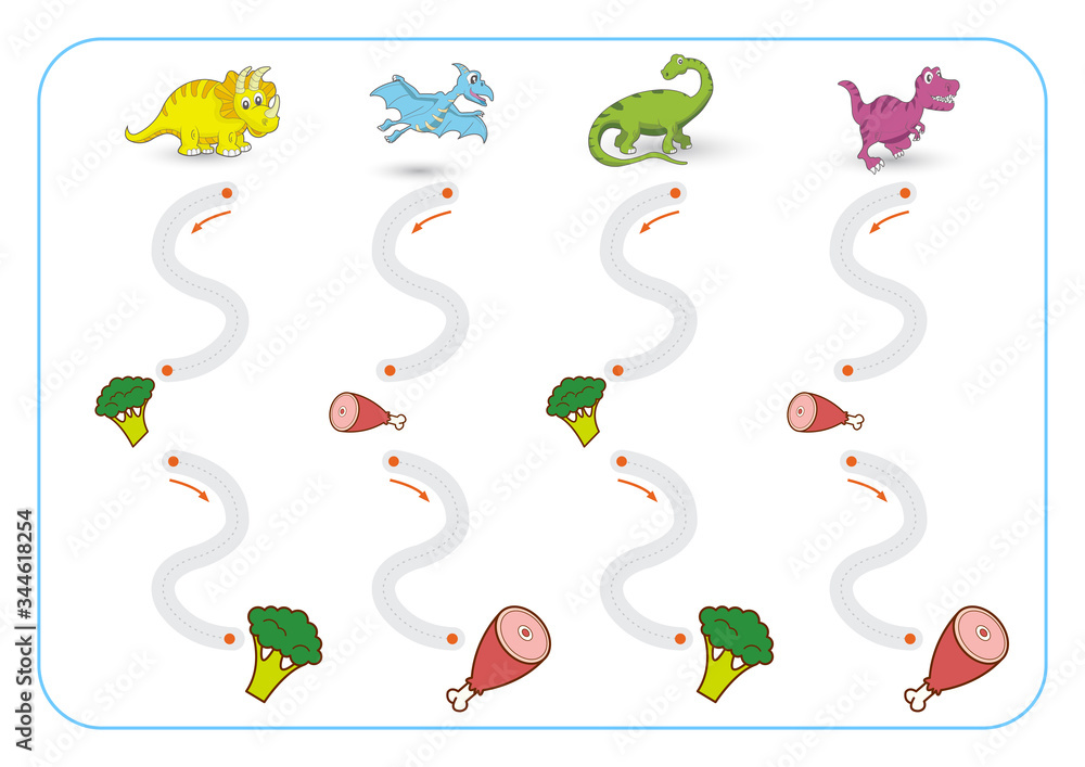 Handwriting practice.Educational children game, Kindergartens ...