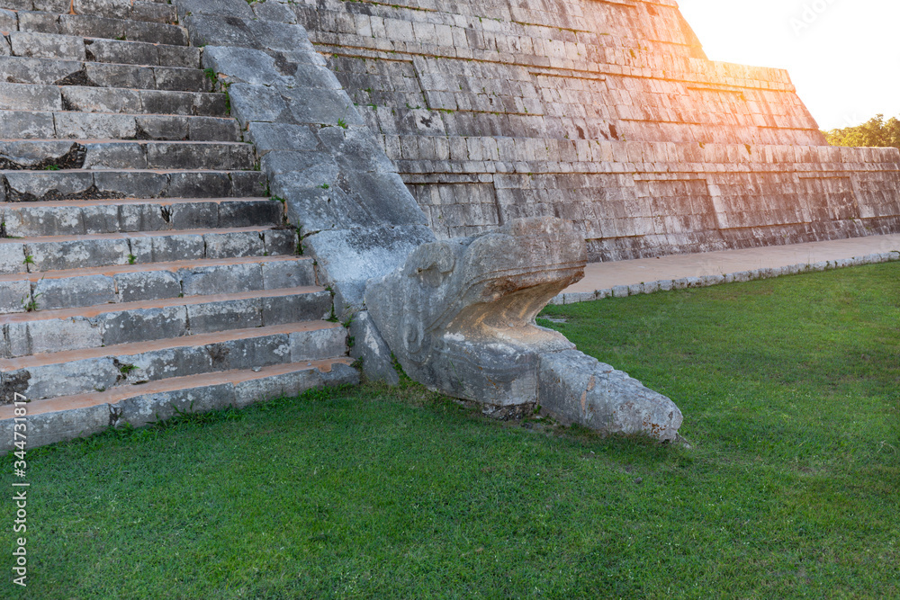 Chichen Itza, one of the largest Maya cities, a large pre-Columbian ...