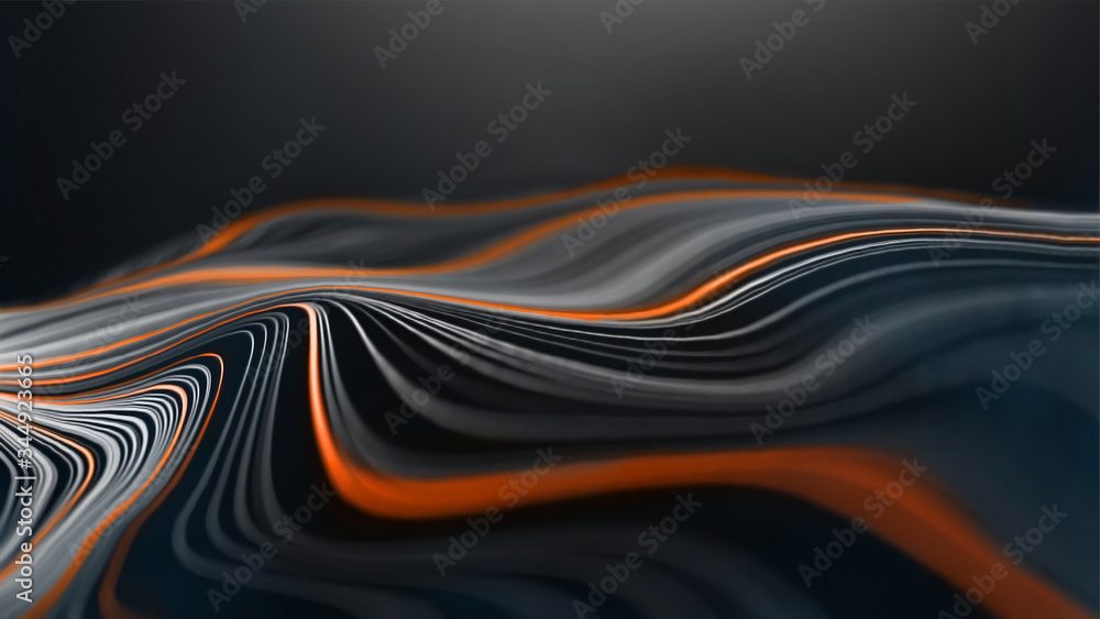 Liquid lines pattern. Wave shape pattern colorful music digital lines ...