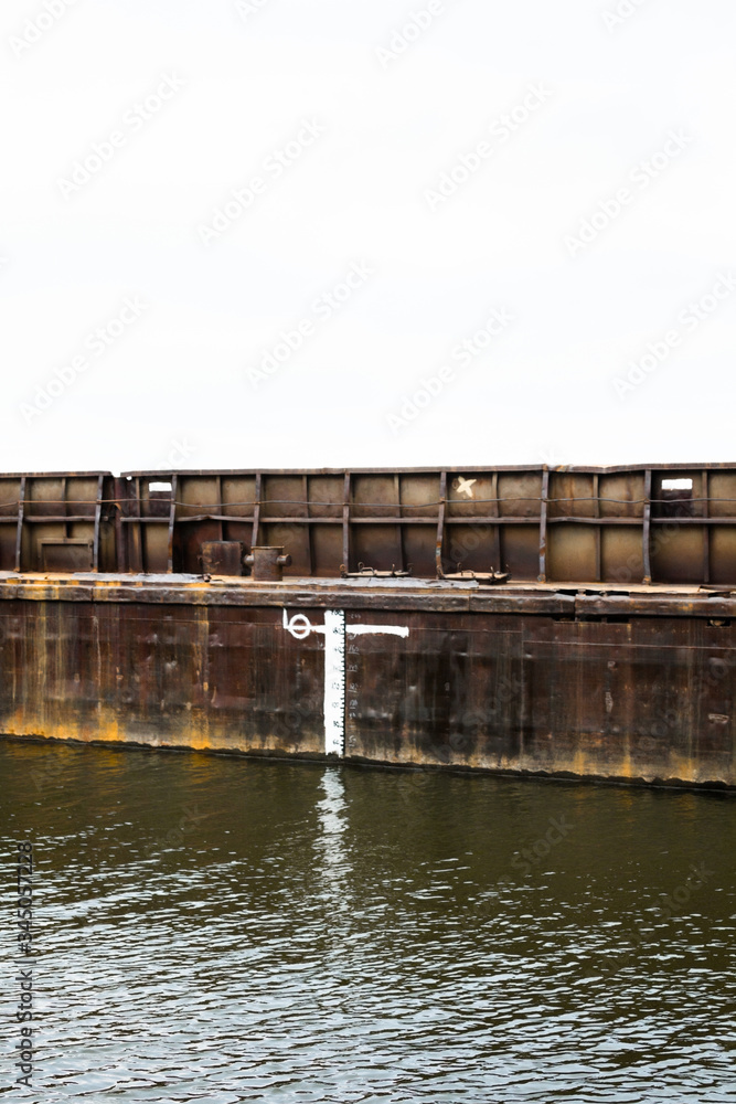 Load line marks and lines on a ship. Stock Photo | Adobe Stock