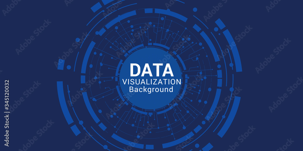 Data complexity representation. Big data concept visualization. Analytics abstract concept ...