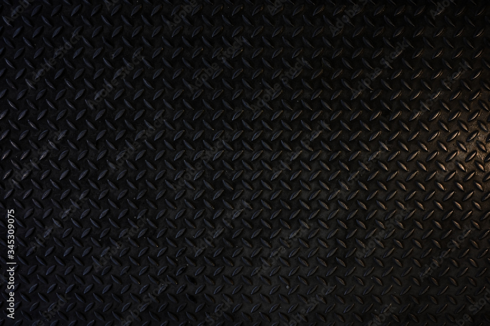 Seamless Metal Floor Plate With Diamond Pattern.Black metal background ...