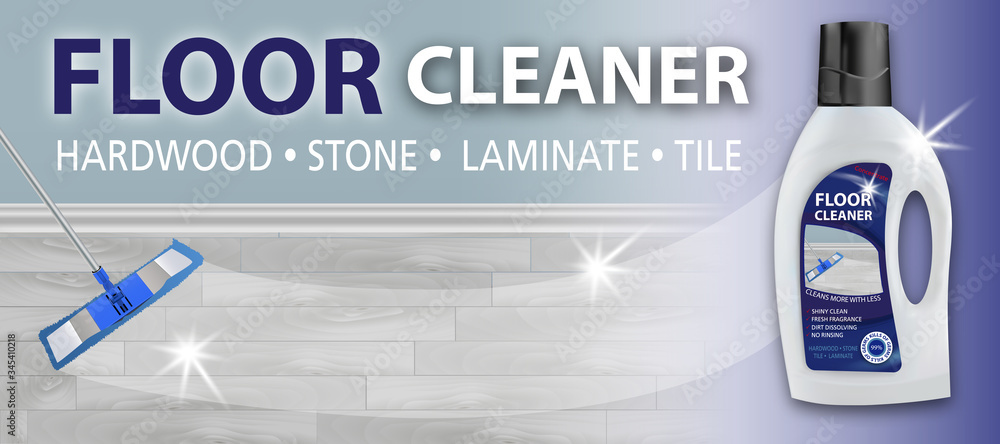 Floor cleaner. Disinfectant cleaner for washing floors. Mop cleaning ...